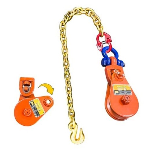 Snatch Block with Chain,Snatch Block 2 Ton WLL, 3" Sheave for 2Ton-3/8 ...