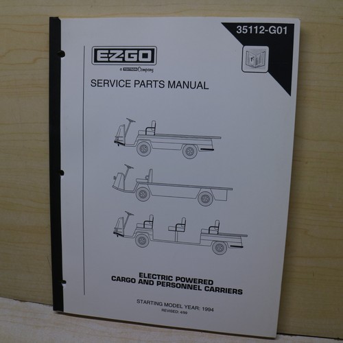 E-Z-GO XI 775 875 881 PCX 952 954 955 956 957 BCX-960 GOLF CART Parts ...