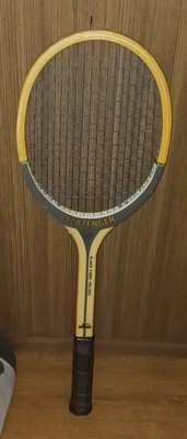SLAZENGER Classic Wood Tennis Racquet No. 1778 Pro Glass Fibre Welded 4 ...