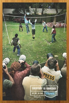 2003 VERB Volleyball Sports Print Ad/Poster Kids Teen Health Retro Wall ...