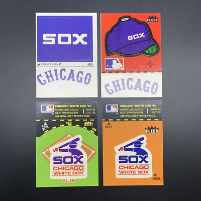 Complete 1982 Fleer Sticker Team Set - Chicago White Sox #5 | eBay