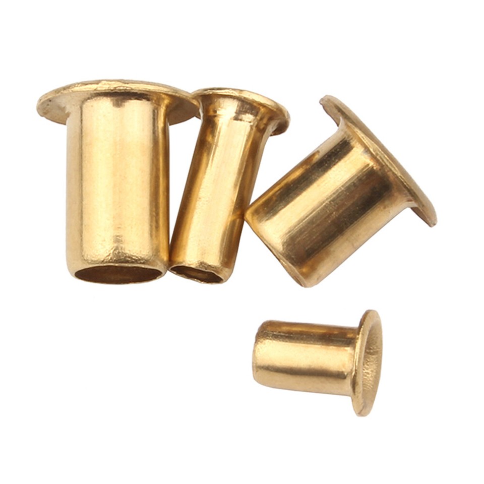 M3 Brass Tubular Rivets Vias Rivet Nuts Through Hole Rivets Hollow ...