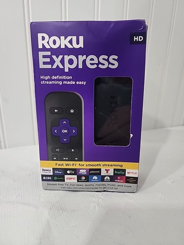 *ROKU* Roku Express TV Movies Streaming Media Player Stick HD Remote ...