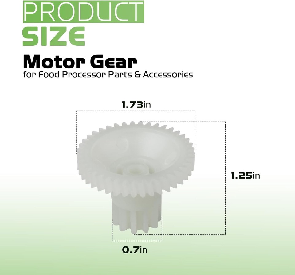 Motor Gear with Waring Food Slicer Models FS150 FS155 26599, Fits ...