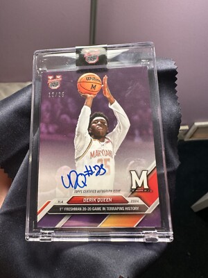 Derik Queen 2024-25 Bowman U NOW Basketball Topps Purple Auto Autograph ...