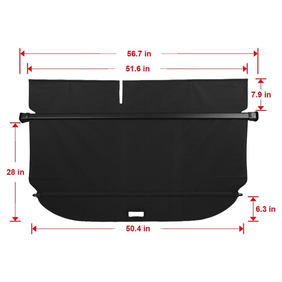 Rear Cargo Security Trunk Cover Retractable For 2009-2015 Toyota Venza ...