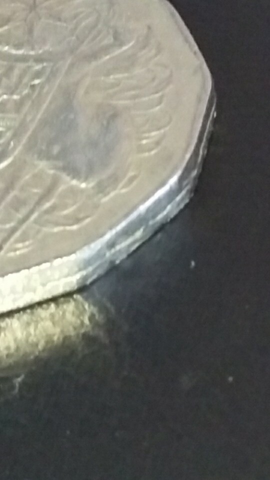 Rare 1976 Australian50 Cent Planchet Error Coin Clamshell Split Crack ...