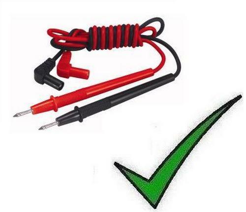 Coppia puntali per tester rosso nero a norme CATII 1000V 70cm | eBay