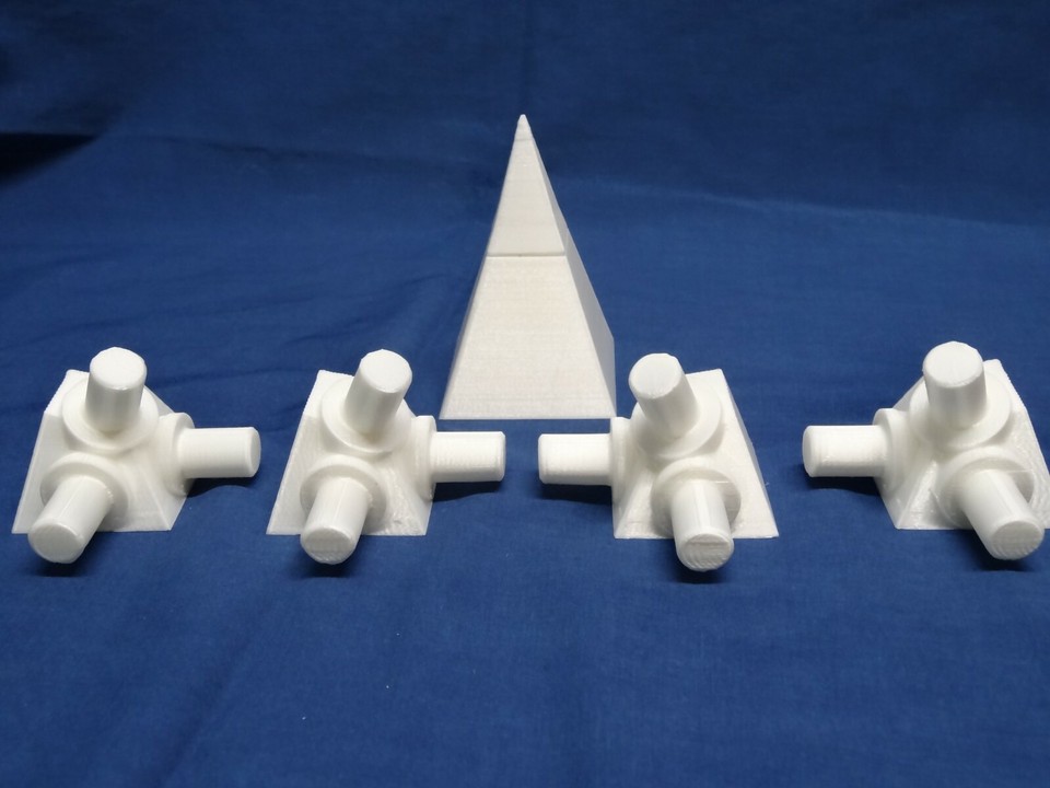 NUBIAN MEDITATION PYRAMID CONNECTOR KIT for use with 1/2" copper pipe ...