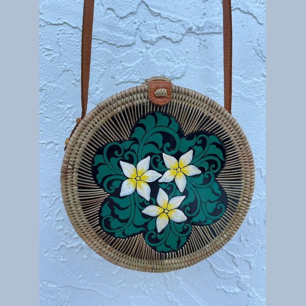 Pink Haley Rattan and Leather Strap Handmade with Lov… - Gem