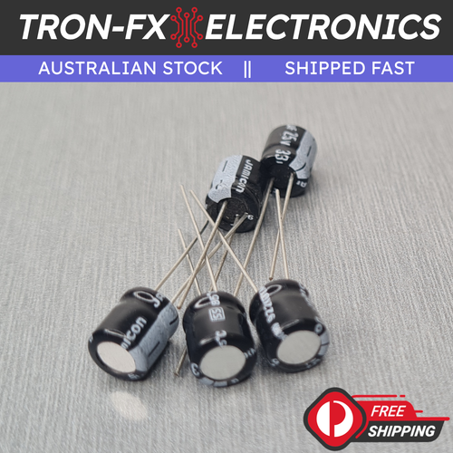 5PCS 33uF 25V SS Series Miniature PCB Electrolytic Capacitor 6.5x7.5mm ...