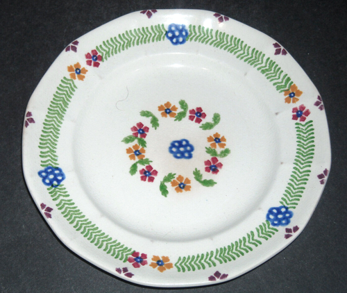 7 1/8" Early Stick Spatter Spatterware Plate ADAMS ENGLAND | eBay