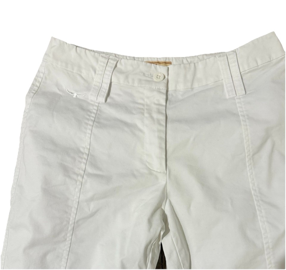 RM Williams Sz 8 White Cotton Capri Tapered Leg Crop Pants | eBay Australia