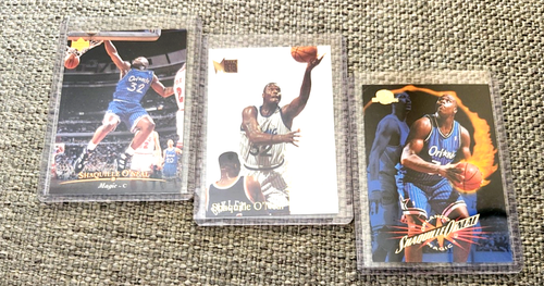3 SHAQ 1995 CARDS 1995 UPPER DECK #95-1995 FLEER METAL 7 OF 10-1995 ...