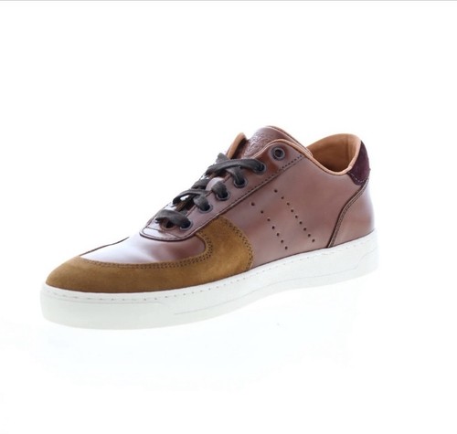 Bruno Magli Mens Shoes Falcone Italian Leather LaceUp Sneakers 8.5M ...