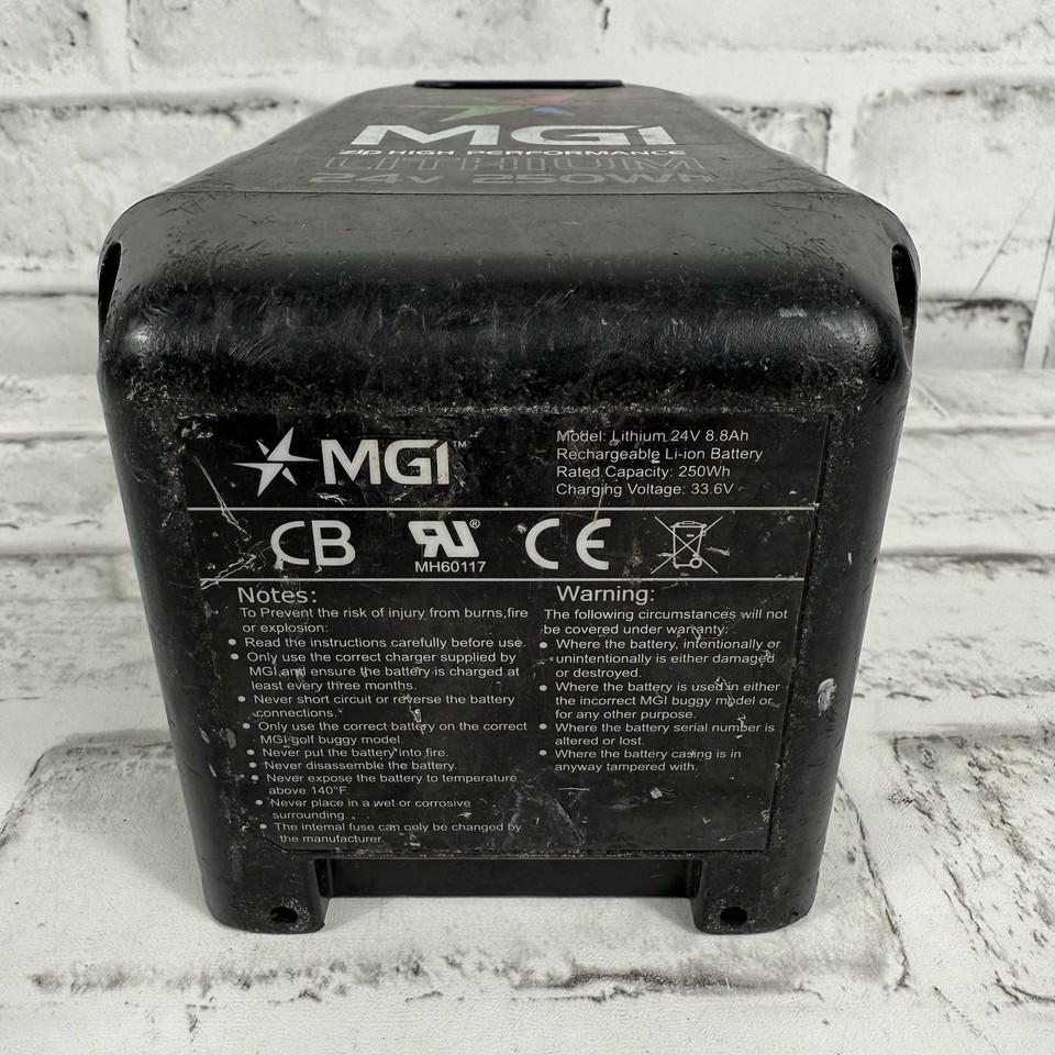 MGI 24V 250Wh Lithium Battery for Zip Navigator Zip X1 X3 X4 X5 - N91 ...