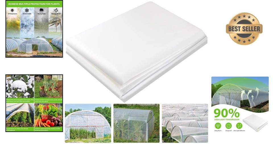 Extra-Thick 2M x 10M Polythene Sheeting - Waterproof & UV-Resistant ...