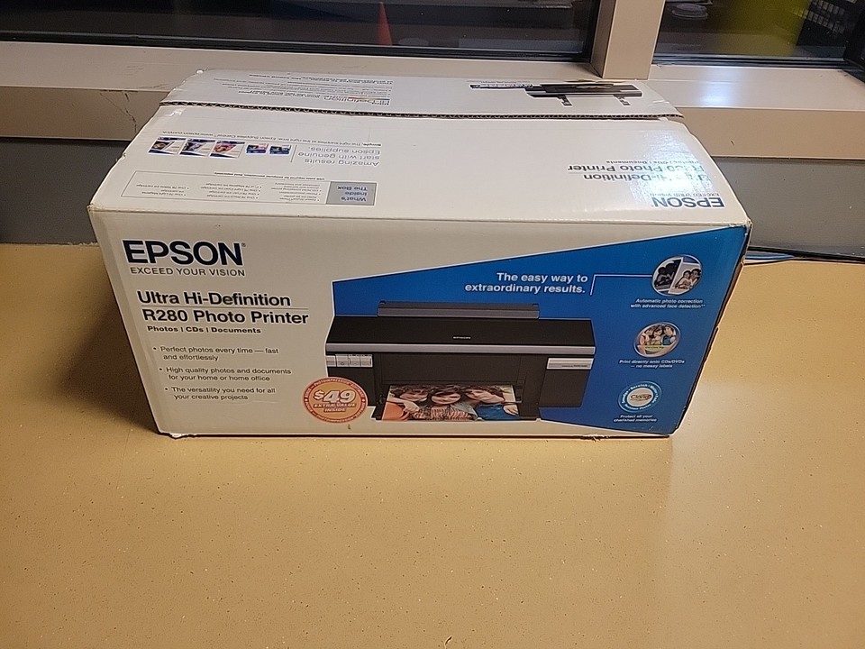 Epson Stylus Photo R280 Ultra Hi-Definition Color Inkjet Printer New ...