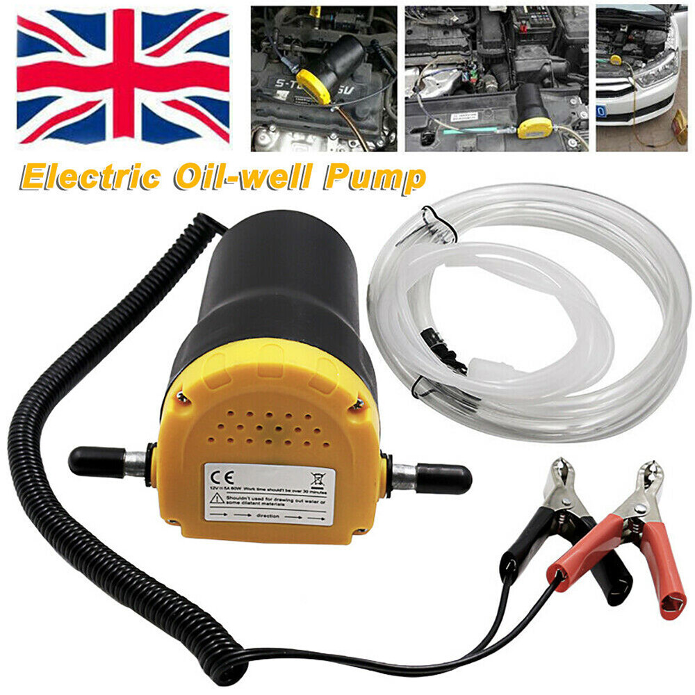 60W Electric Car Oil Extractor Diesel Fuel Fluid Transfer Vacuum Change ...