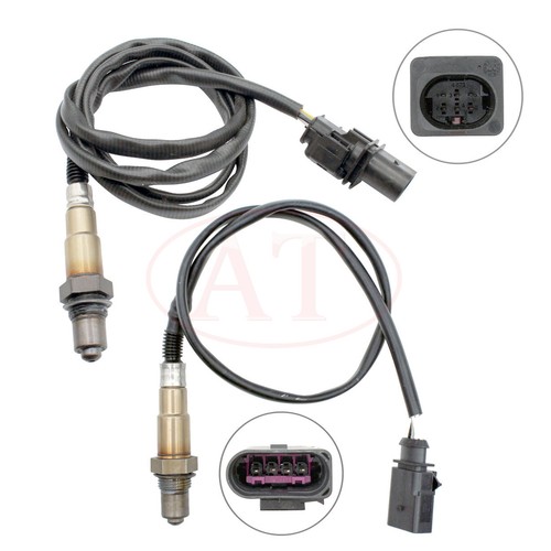 2Pcs Up + Downstream O2 Oxygen Sensor Fits For VW Beetle Golf Jeeta ...
