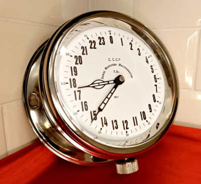 Clocks - Soviet Submarine Navy Marine Ship's Wall
