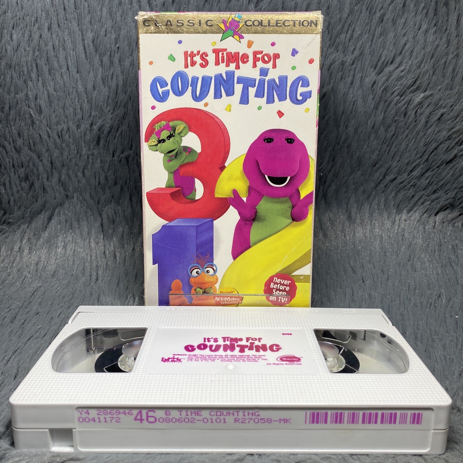 Barney It’s Time For Counting Classic Collection VHS Video Tape Sing ...