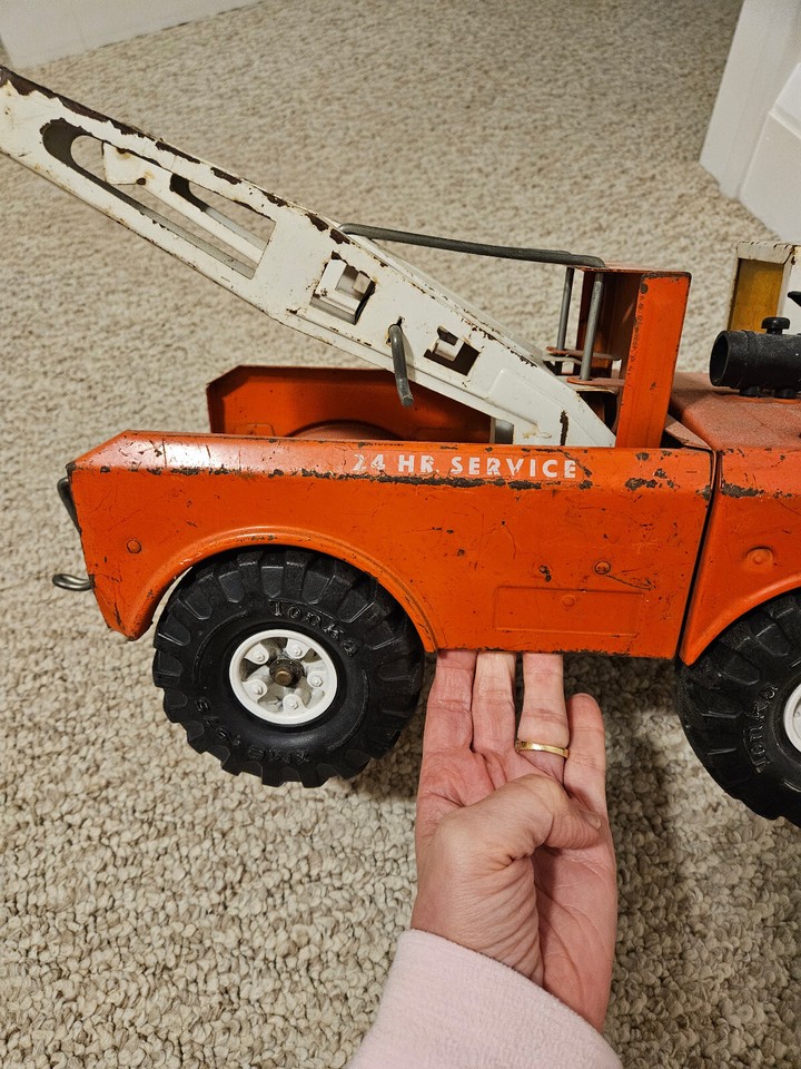 1970s Vintage Tonka Mighty AA Tow Truck Wrecker Orange | eBay