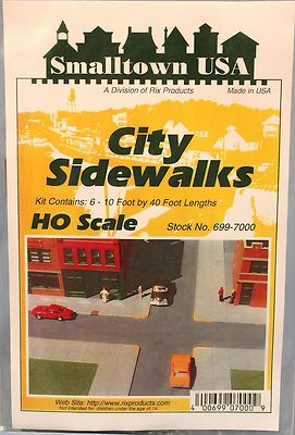 Smalltown USA/RIX -HO #699-7000 City Buildings -- Sidewalks (Pkg 6) NIB ...