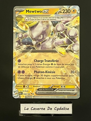 Carte Pokemon - Faille Paradoxe - EV04 PAR - Mewtwo EX 058/182 - NEUF ...