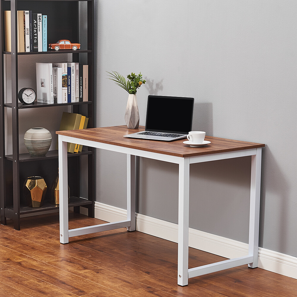 120cm Computer Desk Wooden Top Study Table Laptop Home Office PC | eBay