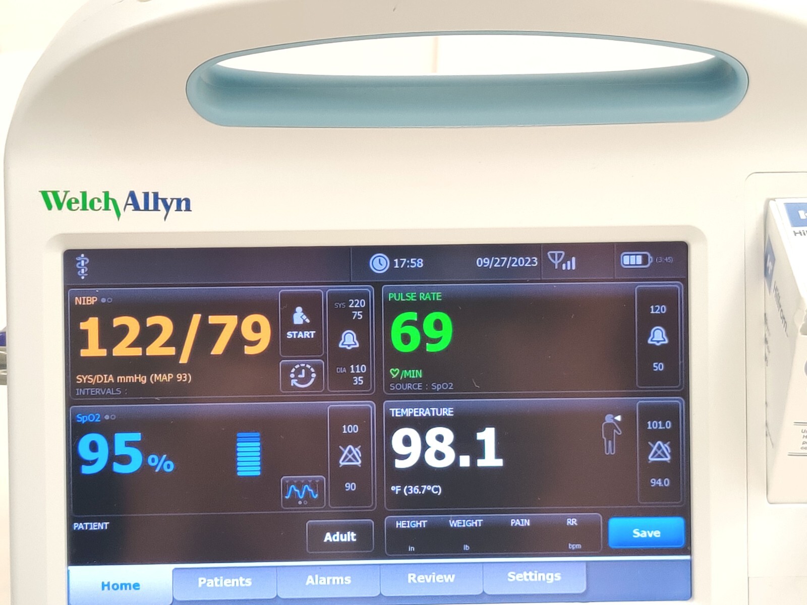 Welch Allyn Connex 6000 Vital Signs Monitor 65NTXX, WIFI w/ SPO2, Cuffs ...