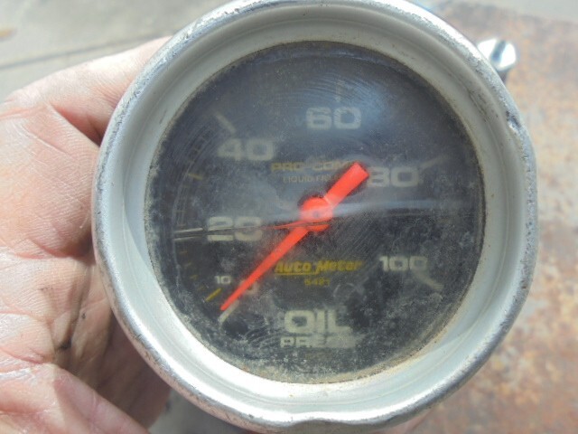 Oil Pressure Guage Gage 0-100 2 1/2" IMCA NHRA RAT ROD WISSOTA K&N ...