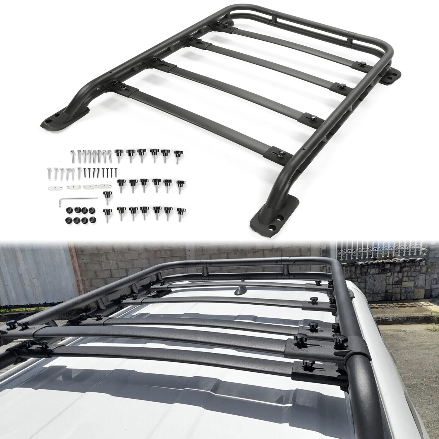 Adjustable Roof Rack Basket Sport Extra Cross Bar For Toyota 4Runner ...