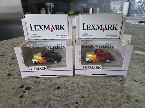 Johnny Lightning Lexmark 2 Hot Rods New In Package Flames Red White ...