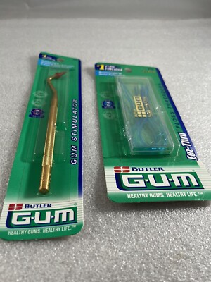 VINTAGE SEALED NEW BUTLER GUM Stimulator Wand 600 & Floss Threader | eBay