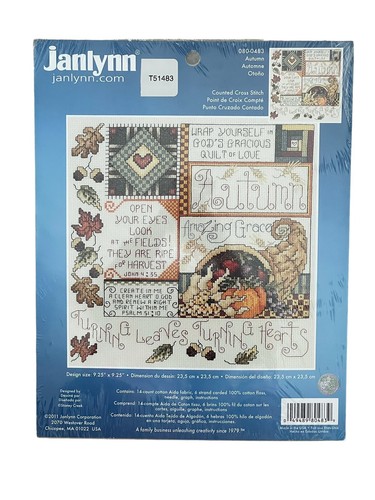 Janlynn Autumn Counted Cross Stitch Kit - 050237 for sale online | eBay