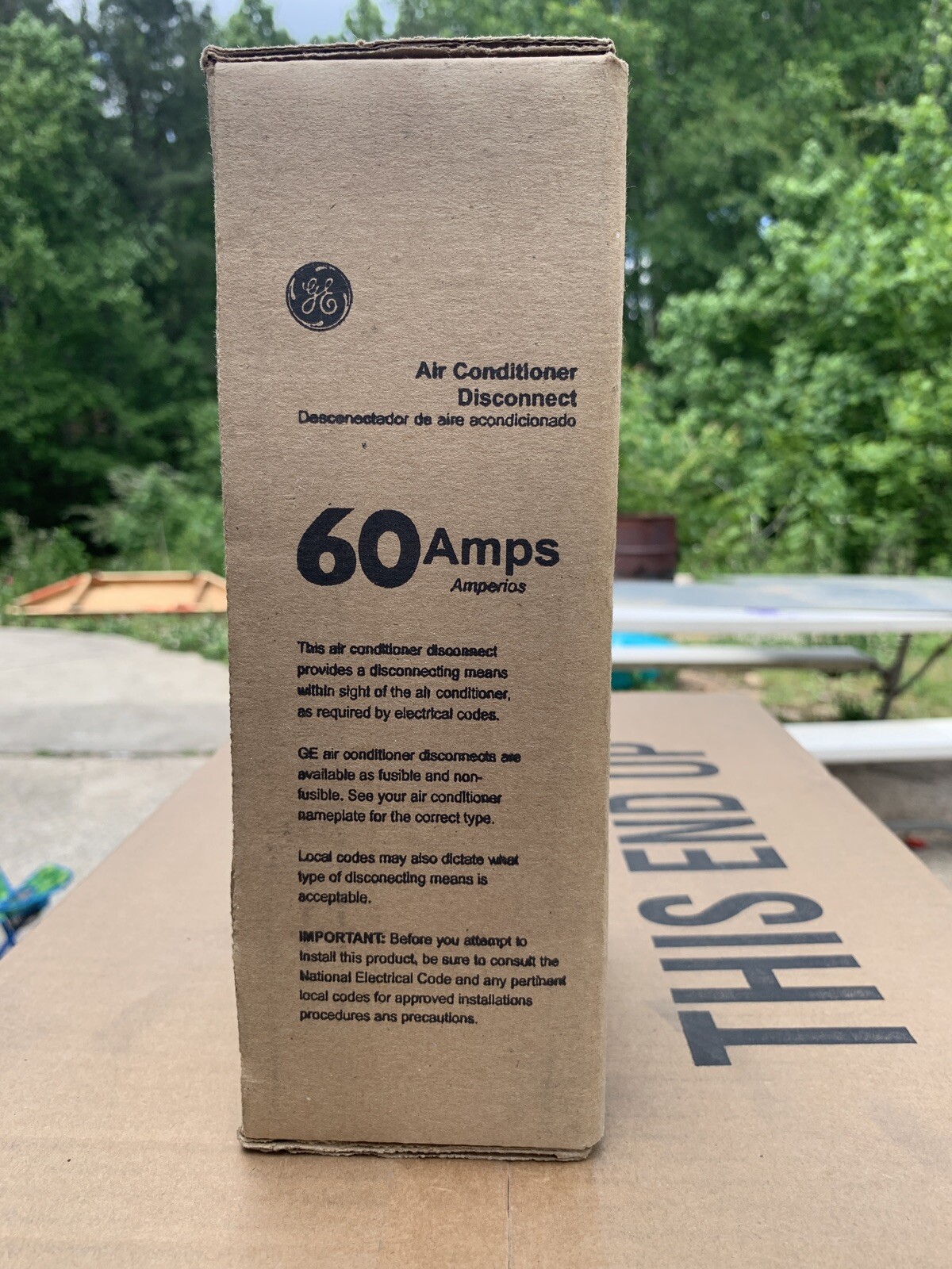 NEW!! GE Electrical TF60RCP AC Disconnect Switch, Outdoor, Nema 3R, 60 ...