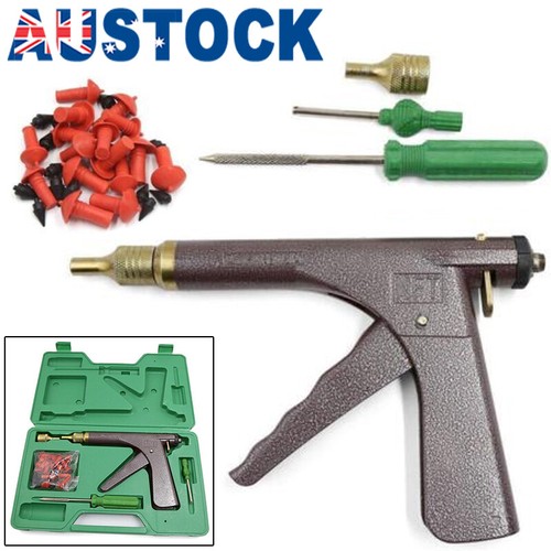 Tubeless Tire Wheel Tyre Repair Kit Mushroom Plugs Vacuum Gun Probe ...