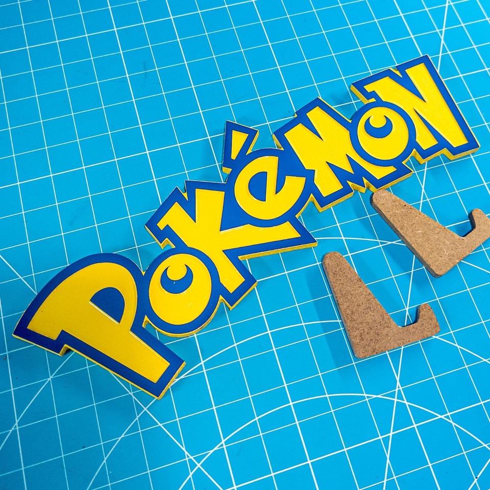 ⚡ Pokémon Logo Sign – CNC Engraved Wood Wall Art | Retro Gamer Decor | eBay
