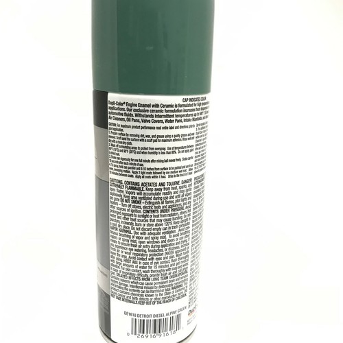 Duplicolor DE1618-6 PACK Engine Enamel w/ Ceramic DETROIT DIESEL ALPINE ...
