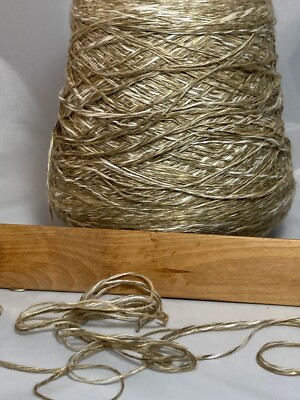 Weaving RAYON Yarn-Sage White Gold, cone. Soft cone. Weaving rayon yarn ...