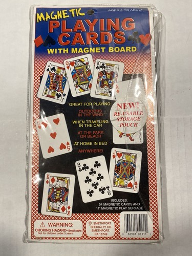 Vintage Magnetic Playing Cards Windproof Travel with Magnet Board Mini ...