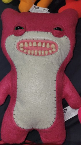 Fuggler Funny Ugly Monster AWKWARD BEAR 12" Plush Teeth Rare Red ...