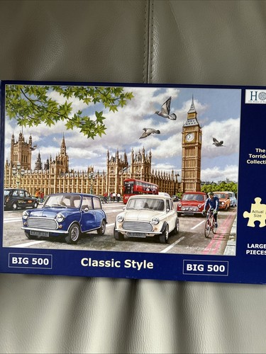 Hop Big 500 Piece Jigsaw Classic Style, Vintage Cars And Big Ben | eBay UK