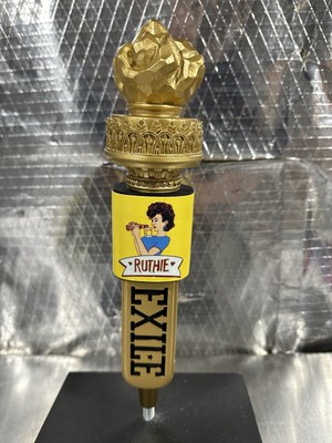 Exile Beer Tap Handle Golden Torch With Ruthie From Iowa State Fair | eBay