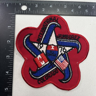 Vintage 1976 USA CANADA Colorado Bicentennial International Jamboree Patch 71W | eBay