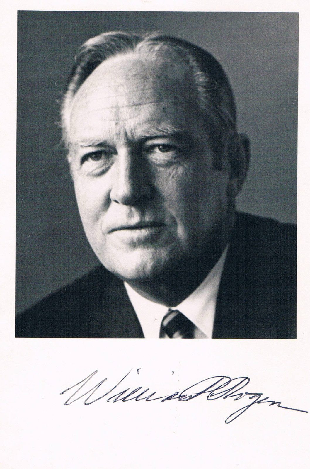USA Sec. of State William P. Rogers 1913-2001 autograph signed 4"x6 ...