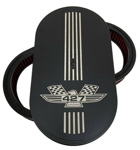 Ford FE 427 American Eagle Logo 15" Oval Air Cleaner Kit Black - Ansen ...