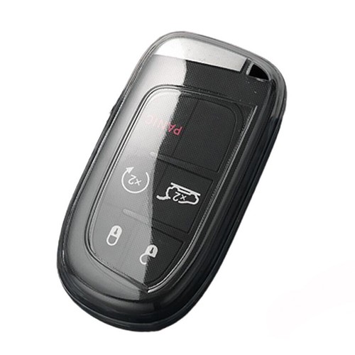 TPU Car Key Fob Case Cover Fit for Chrysler 200 300/300C Fiat 500X Jeep ...