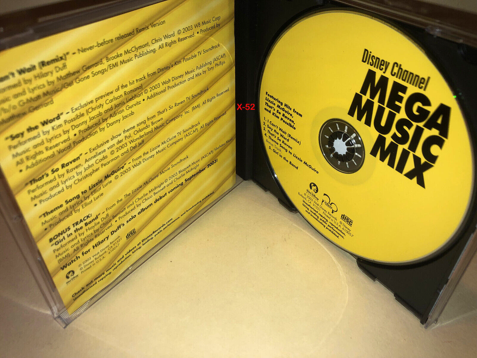 Disney Channel Mega Mix CD HiIary Duff Lizzie Maguire Raven Simone Kim ...